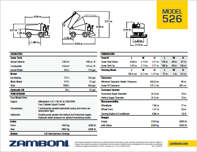 Model 526 | Zamboni