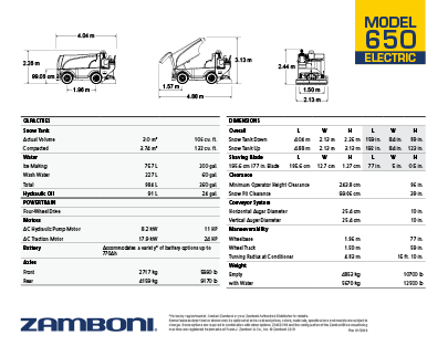 Model 650 Electric | Zamboni
