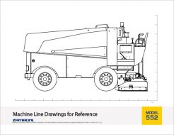 Machine Line Drawings for Reference and Vinyl Ad Wraps | Zamboni